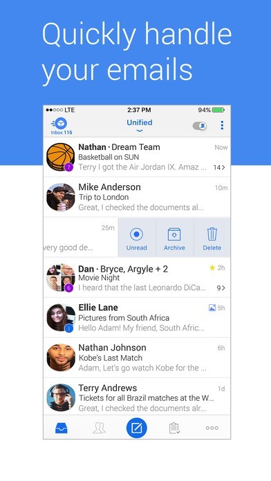 Blue Mail - Email Mailbox | iPhone・Android対応のスマホアプリ探すなら.Apps