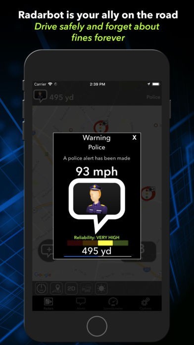 Radarbot: SpeedCam Detector | iPhone・Android対応のスマホアプリ探すなら.Apps