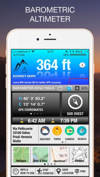 Altimeter GPS PRO - with Barometer, Maps, Compass | iPhone・Android対応の ...