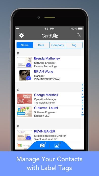 CardWiz Pro: 名刺認識スキャン (SalesforceとGoogleの連絡先の同期) | iPhone・Android対応のスマホ ...