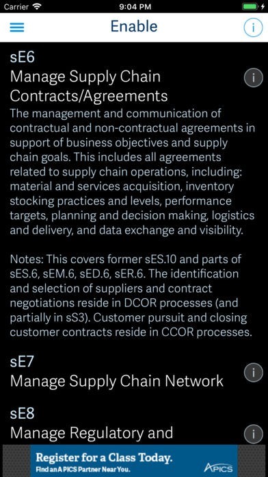 APICS SCC SCOR App - Supply Chain Operations Reference Model | iPhone ...