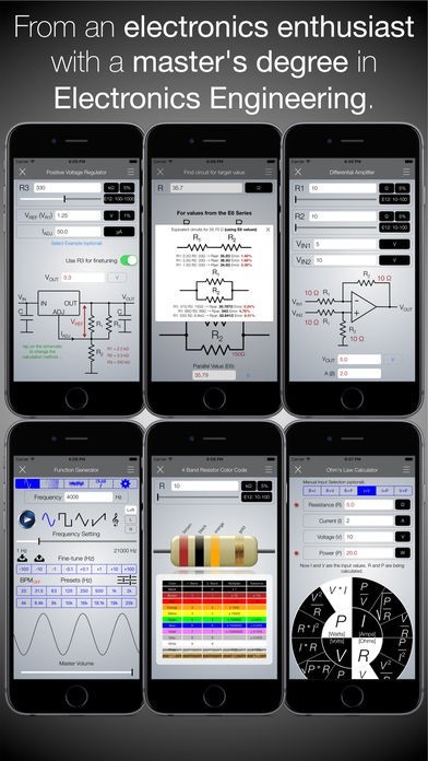 Electronics Engineering ToolKit PRO for iPhone | iPhone・Android対応のスマホアプリ探すなら.Apps