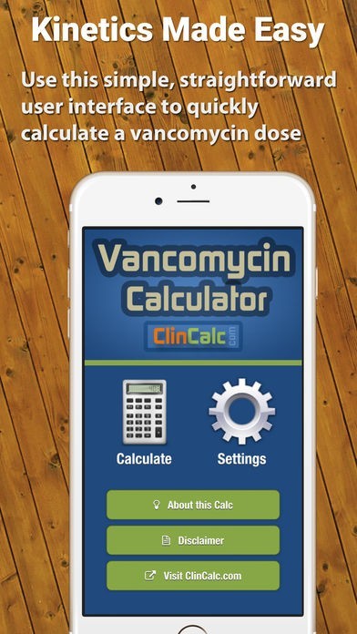 Vancomycin Calculator by ClinCalc | iPhone・Android対応のスマホアプリ探すなら.Apps